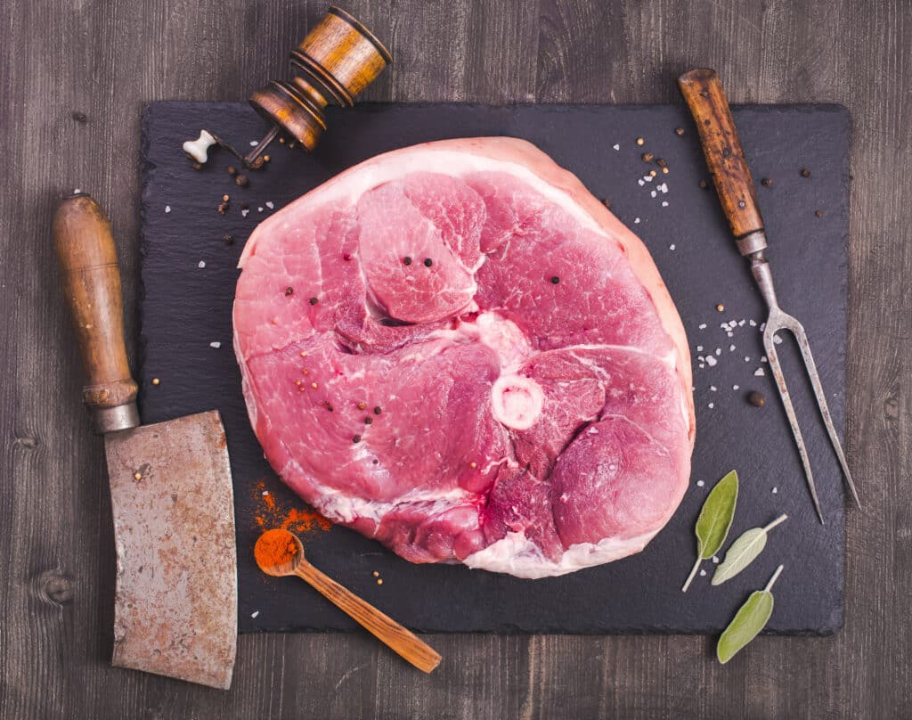 Fresh Pork Ham Steak - 2 Per Package